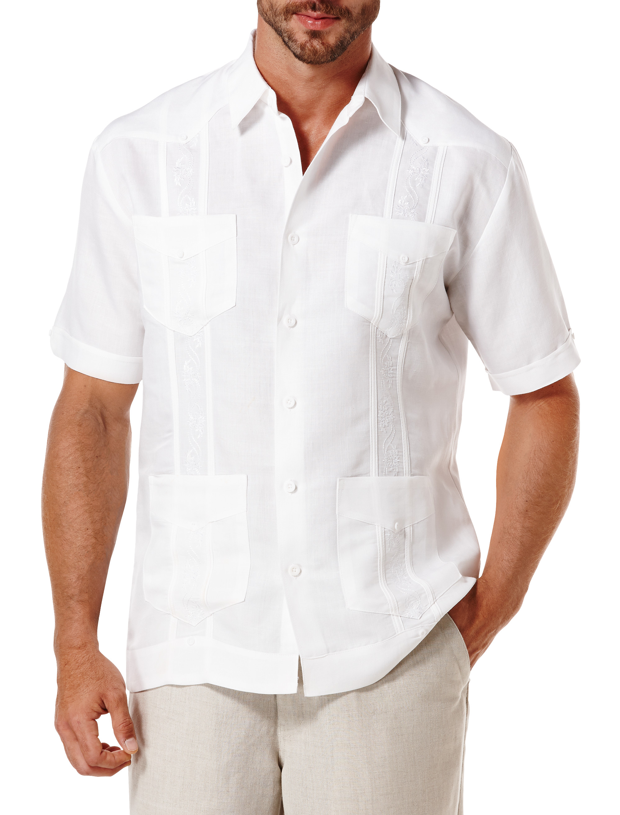 Cubavera Guayabera Shirt Casual Male Xl Big And Tall Ebay